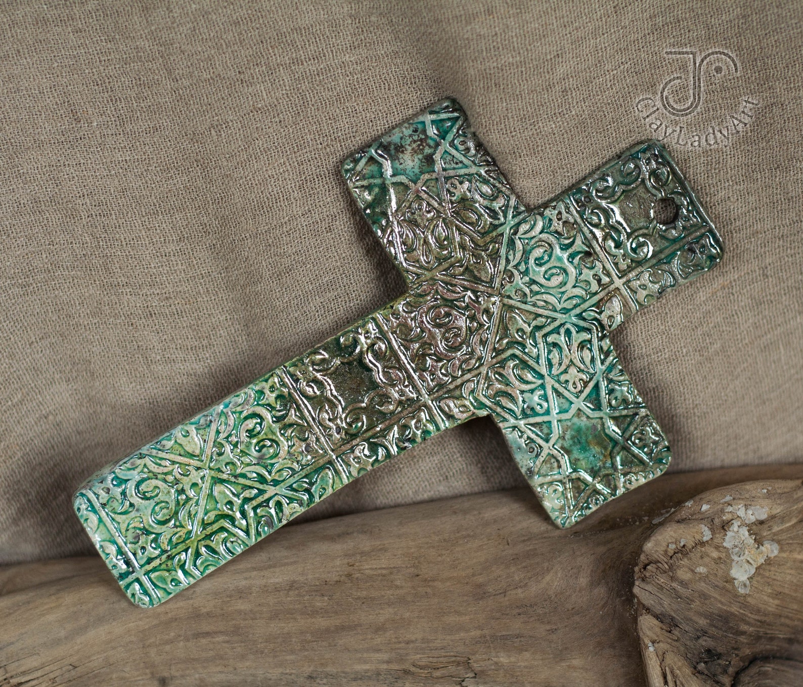 Ceramic Cross Wall Decoration Room Decoration Raku Ceramic - Etsy