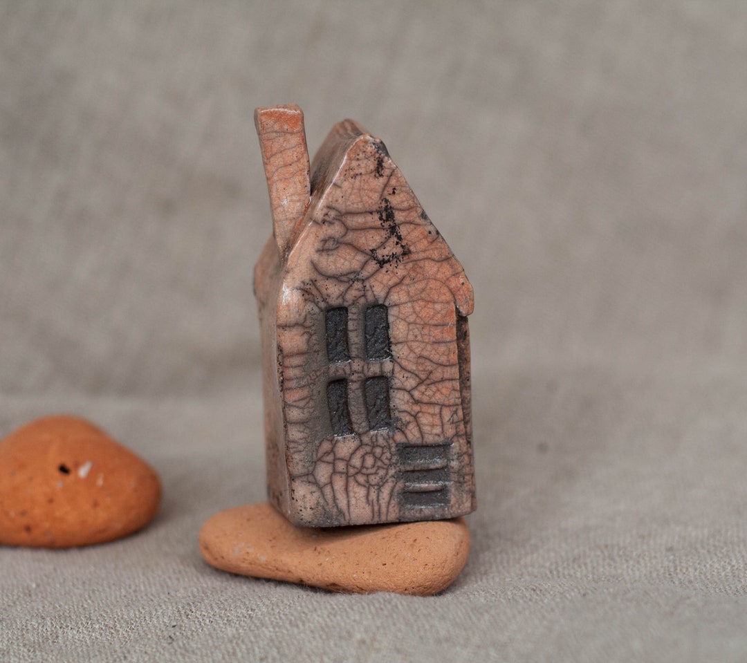 Ceramic Tiny House, Miniature House, Little Cottage, Home Decor ...