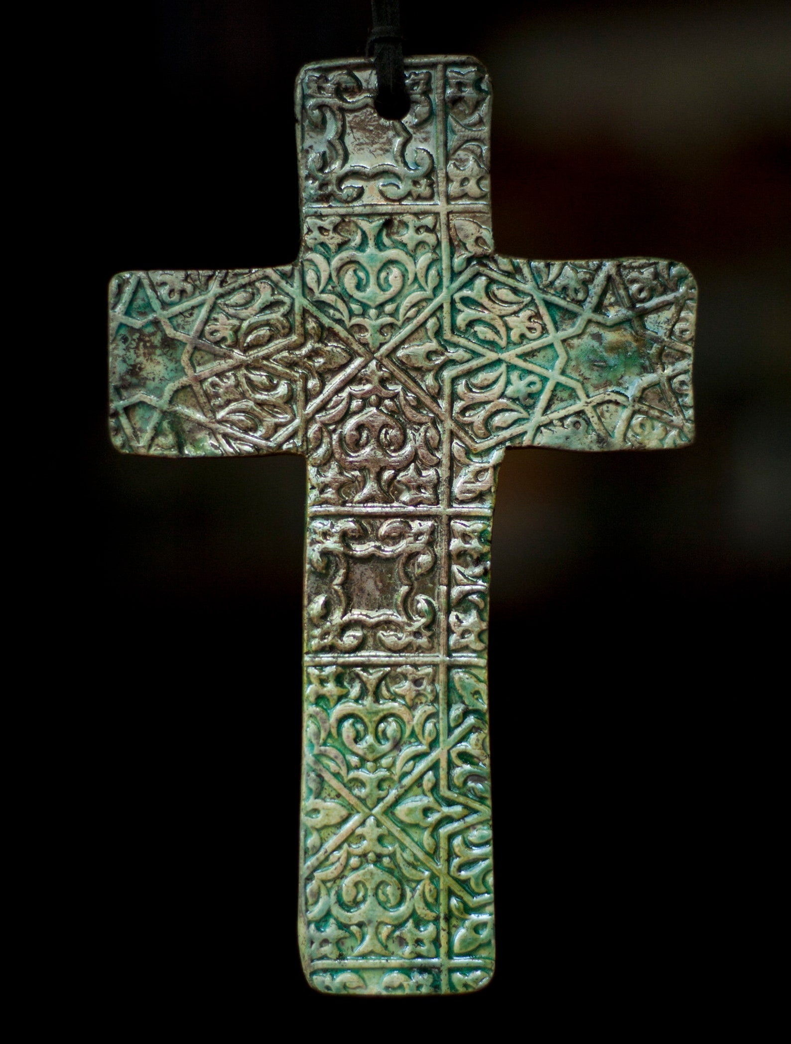 Ceramic Cross Wall Decoration Room Decoration Raku Ceramic | Etsy