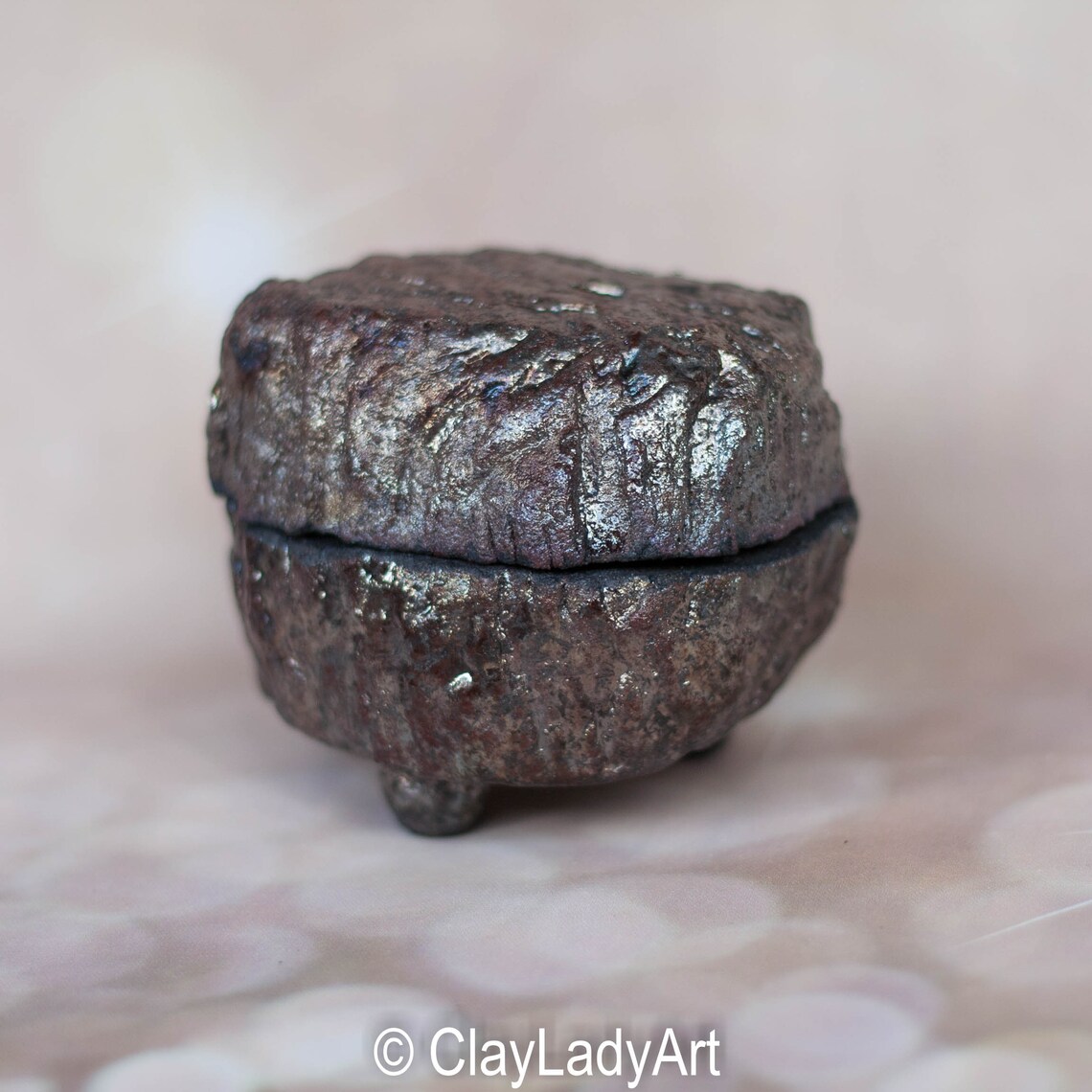 Ceramic box with lid ceramic stash box raku ceramic ring | Etsy