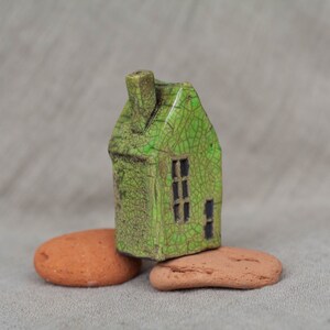 Ceramic Tiny House, Miniature House, Little Cottage, Home Decor ...
