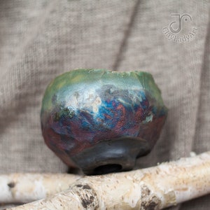 Ceramic Mug, Pottery Mug, Raku Ceramic Tea Cup, Raku Ceramic Tea Bowl ...