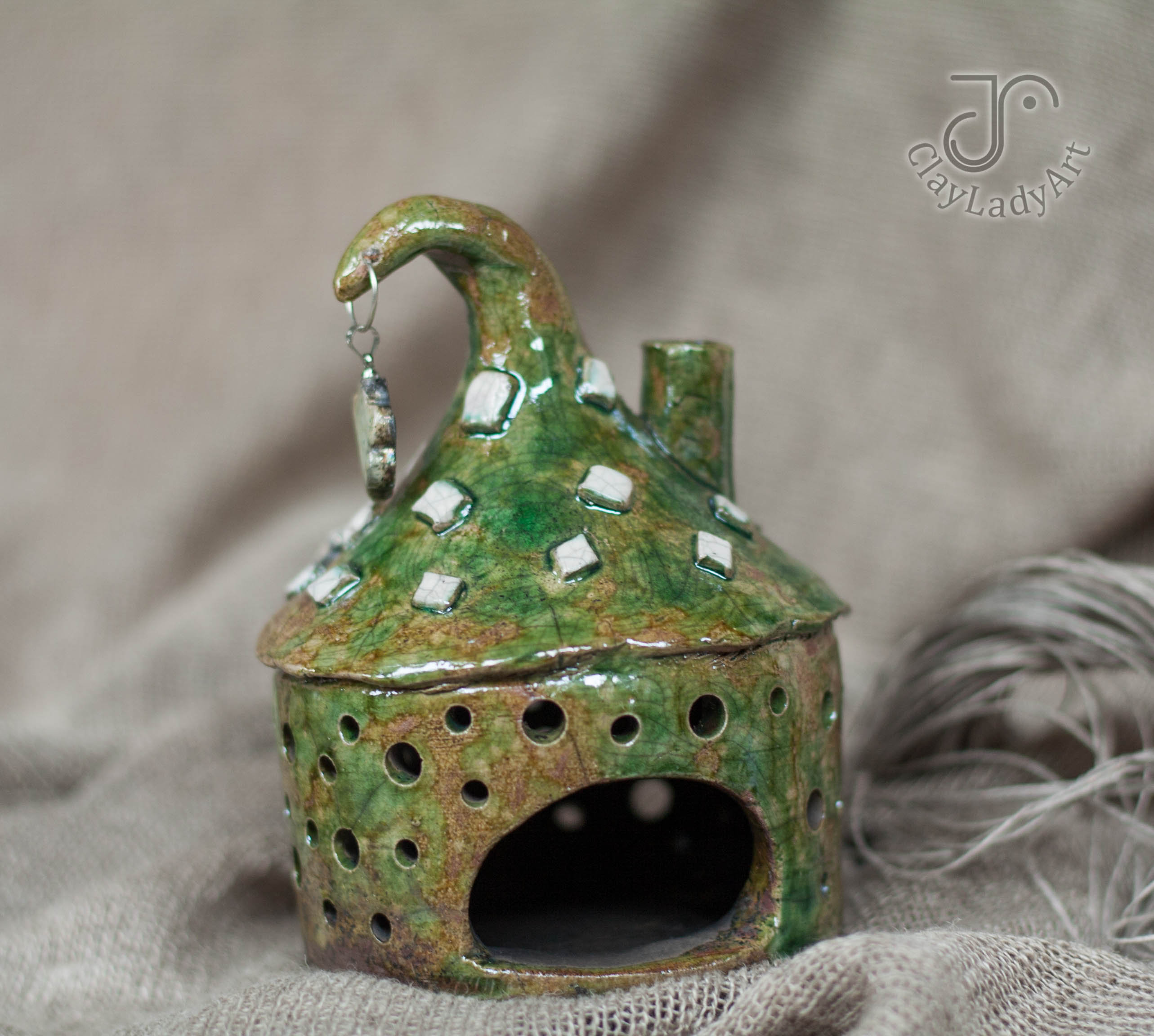 Ceramic Lantern for Tea Lights or Candles Ceramic Table Lamp - Etsy