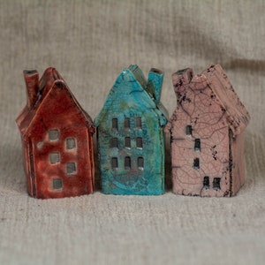 Ceramic Tiny House, Miniature House, Little Cottage, Home Decor ...