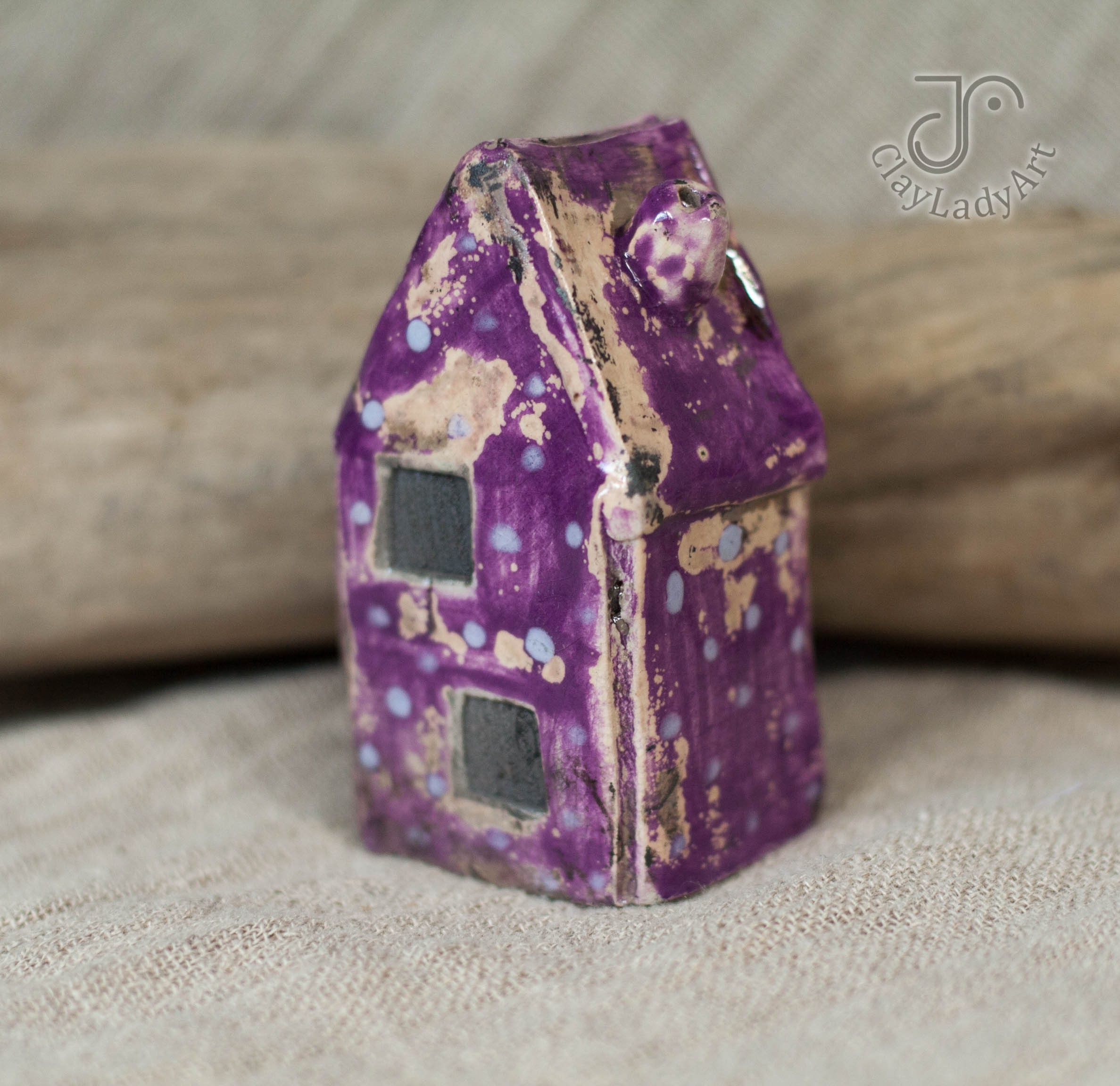 Ceramic Tiny House, Miniature House, Little Cottage, Home Decor ...