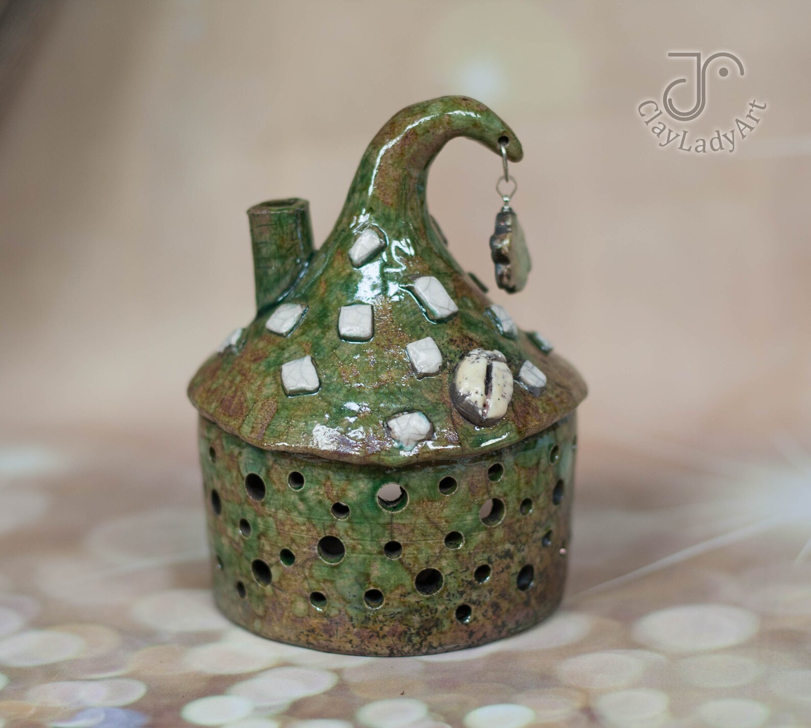 Ceramic Lantern for Tea Lights or Candles Ceramic Table Lamp - Etsy