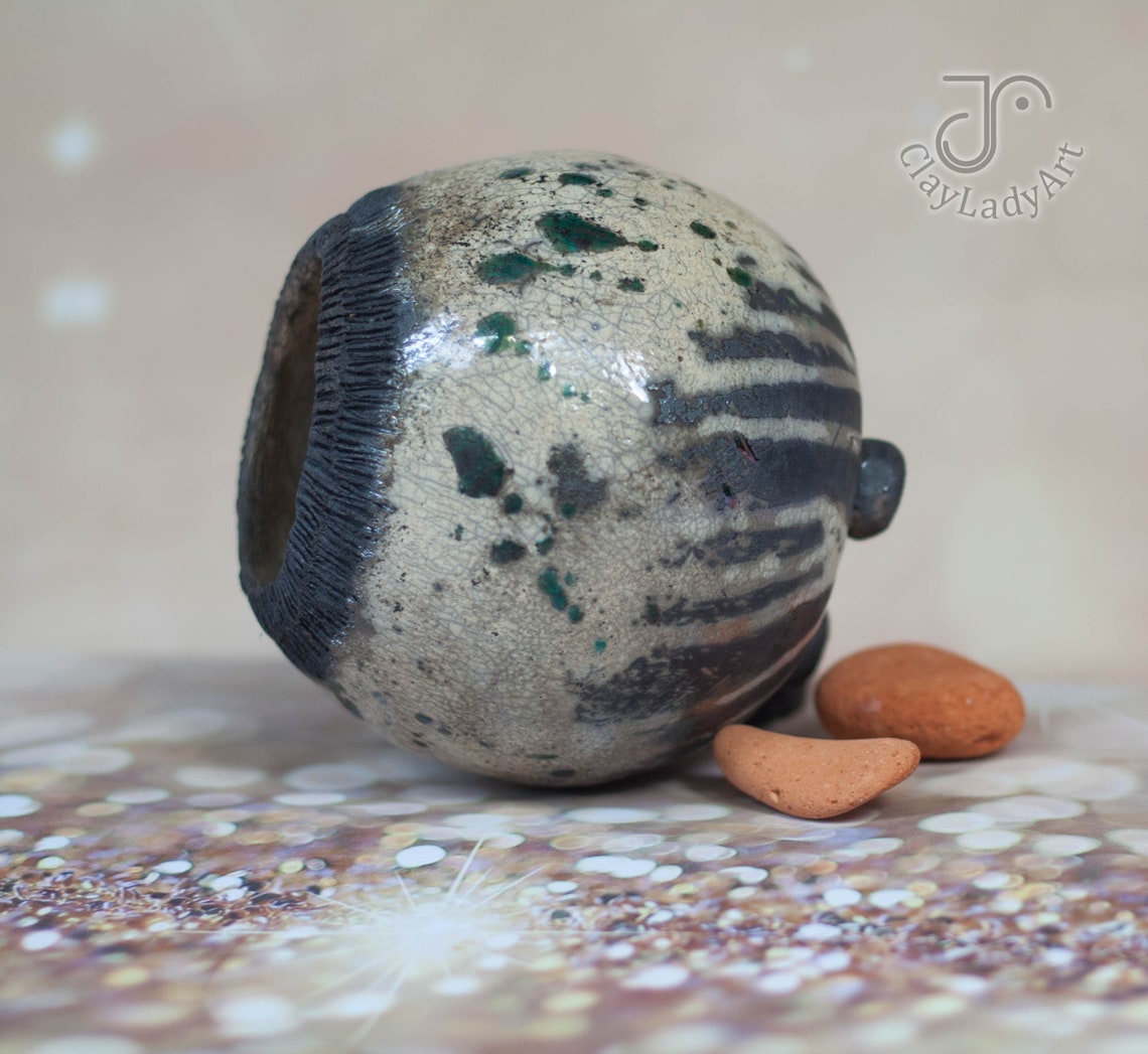 Raku Ceramic Decorative Vase Raku Ceramic Pottery Ceramic - Etsy