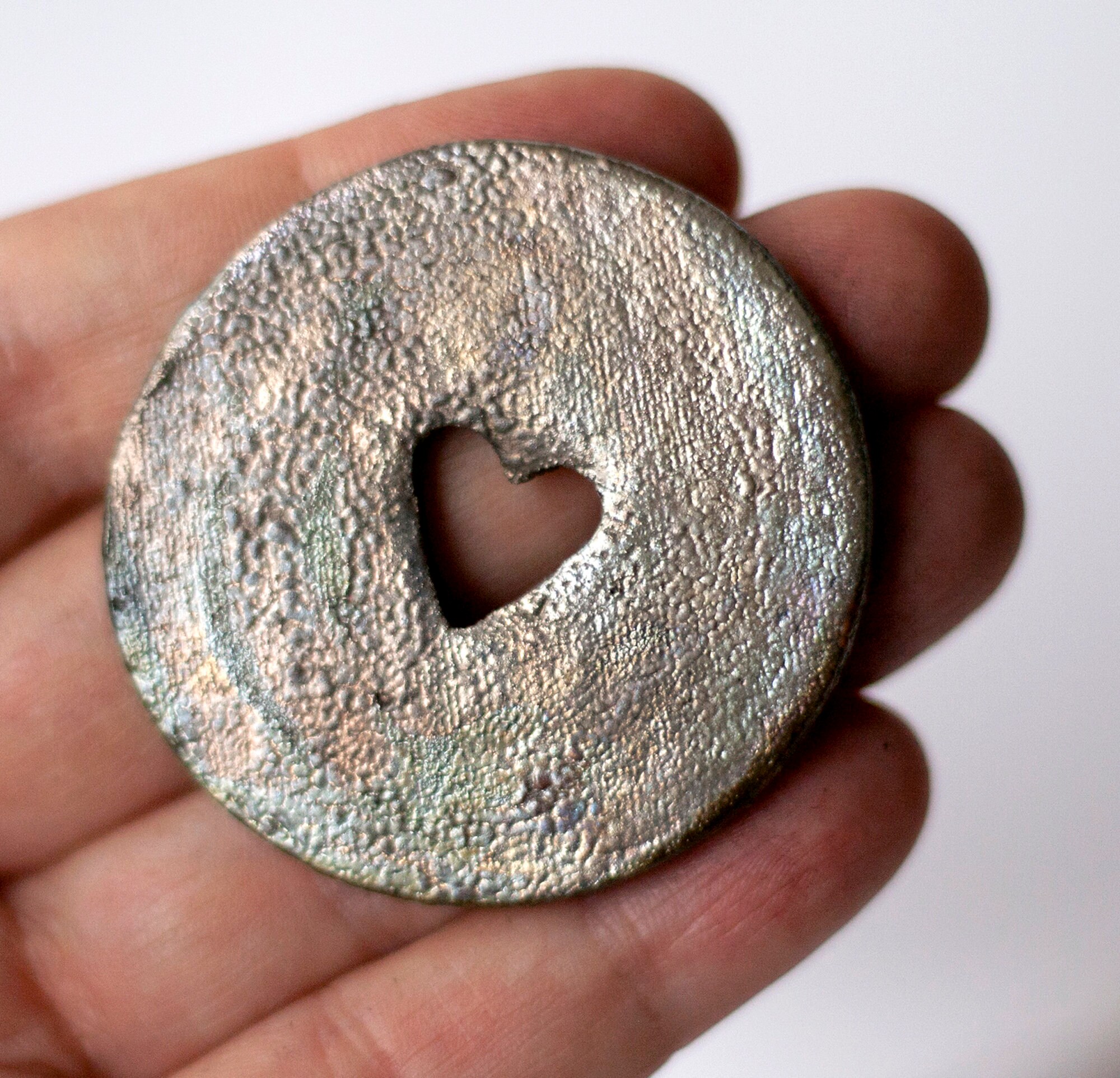 Rainbow Raku Ceramic Bead, Handmade Jewelry Supplies, Ceramic Jewelry ...