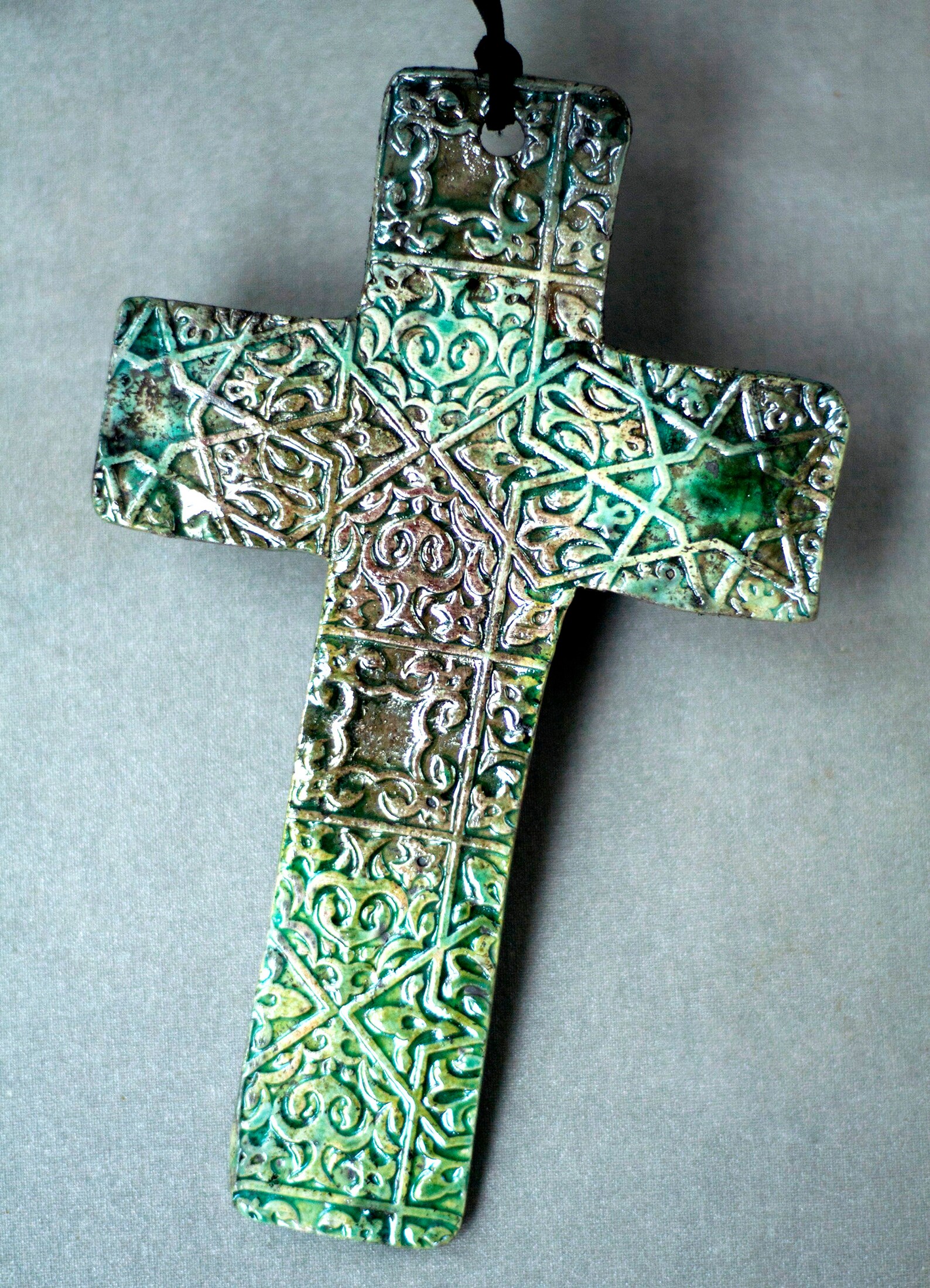 Ceramic Cross Wall Decoration Room Decoration Raku Ceramic | Etsy