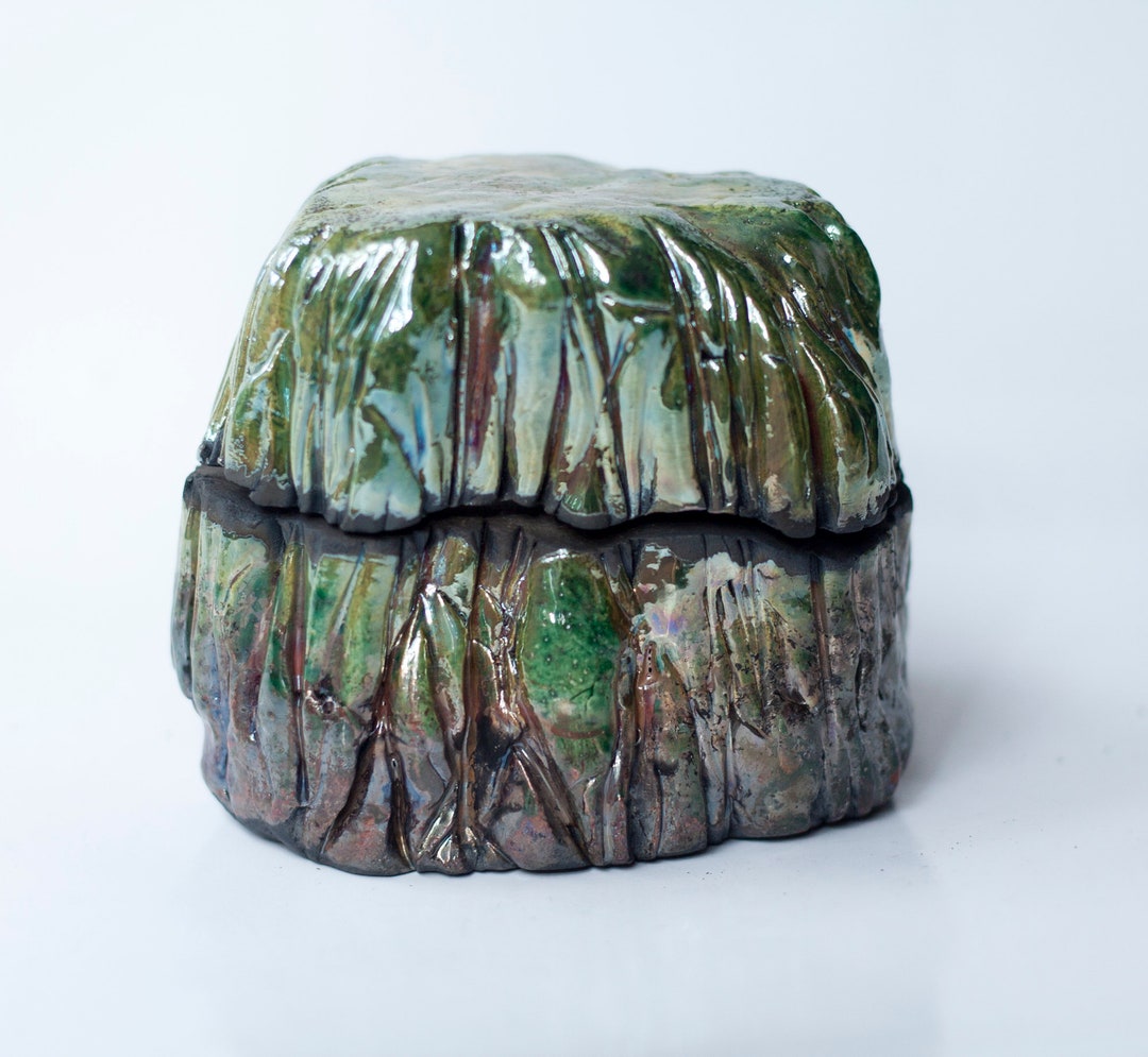 Ceramic Gift Box Ceramic Lidded Box for Jewelry Kurinuki - Etsy