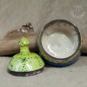Ceramic Box With Lid, Ceramic Stash Box, Raku Ceramic Ring Box, Ceramic ...