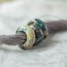 3 Round Ceramic Beads, Set of Raku Ceramic Beads With Big Hole ...