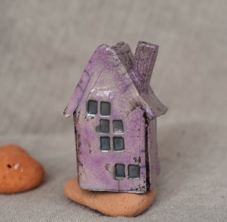 Ceramic Tiny House, Miniature House, Little Cottage, Home Decor ...