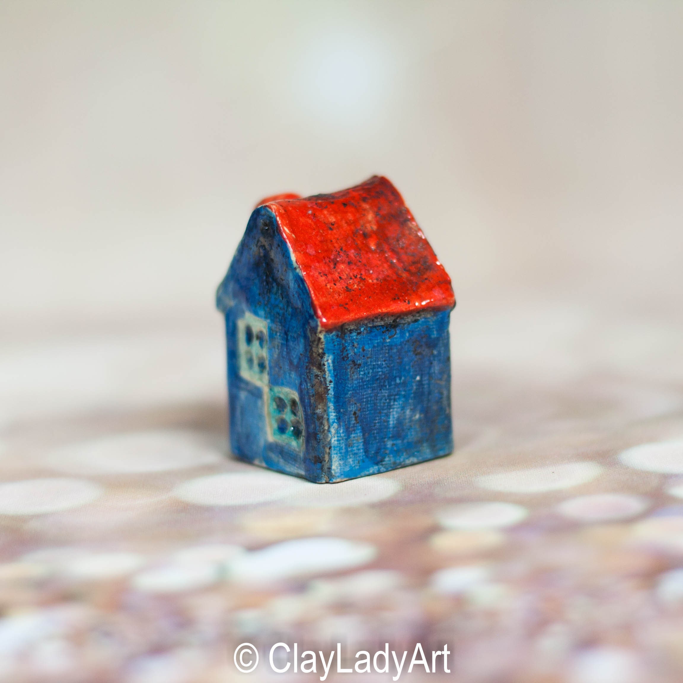 Fine Art Ceramics Art & Collectibles little ceramic cottage farmhouse ...