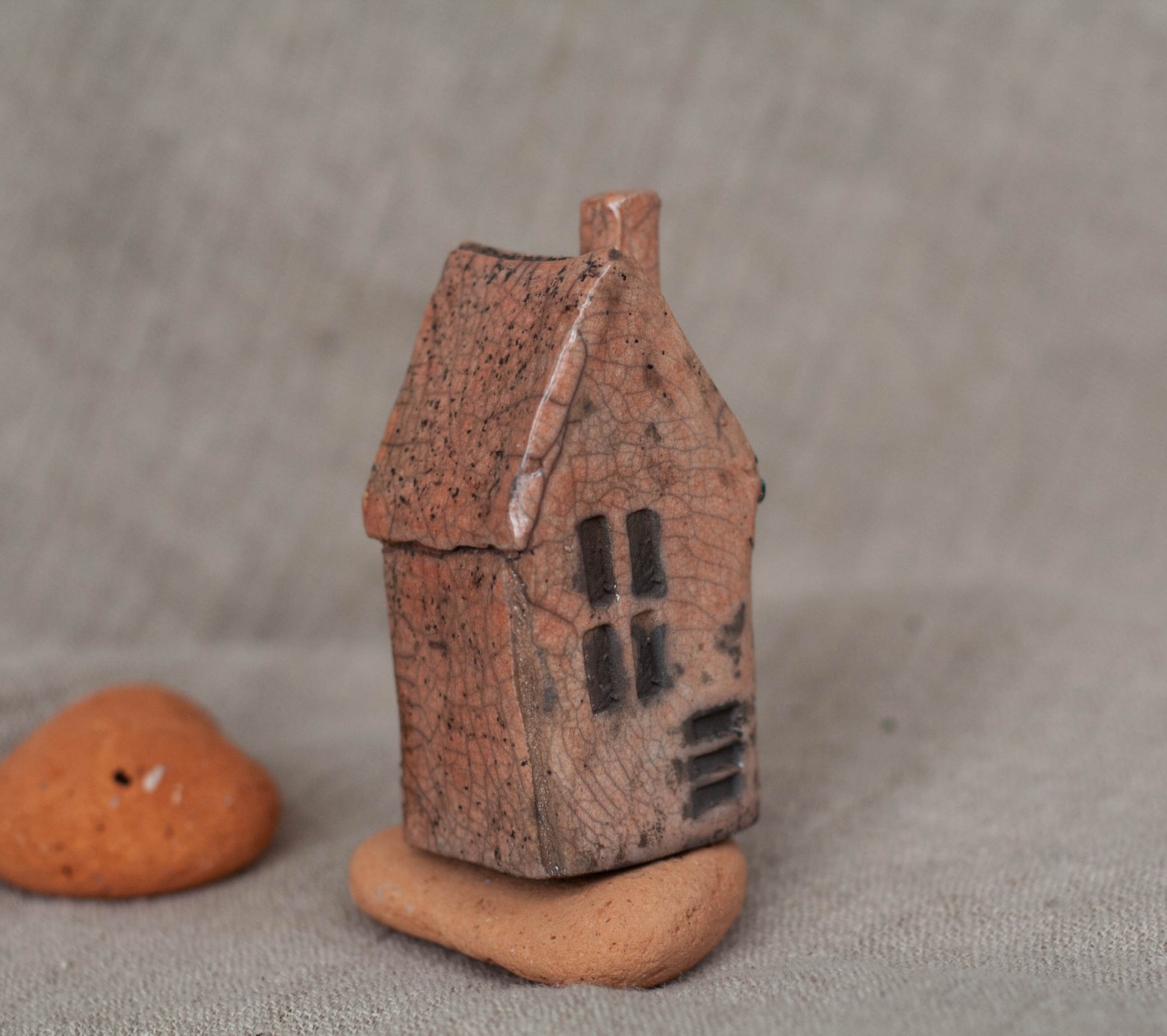 Ceramic Tiny House, Miniature House, Little Cottage, Home Decor ...