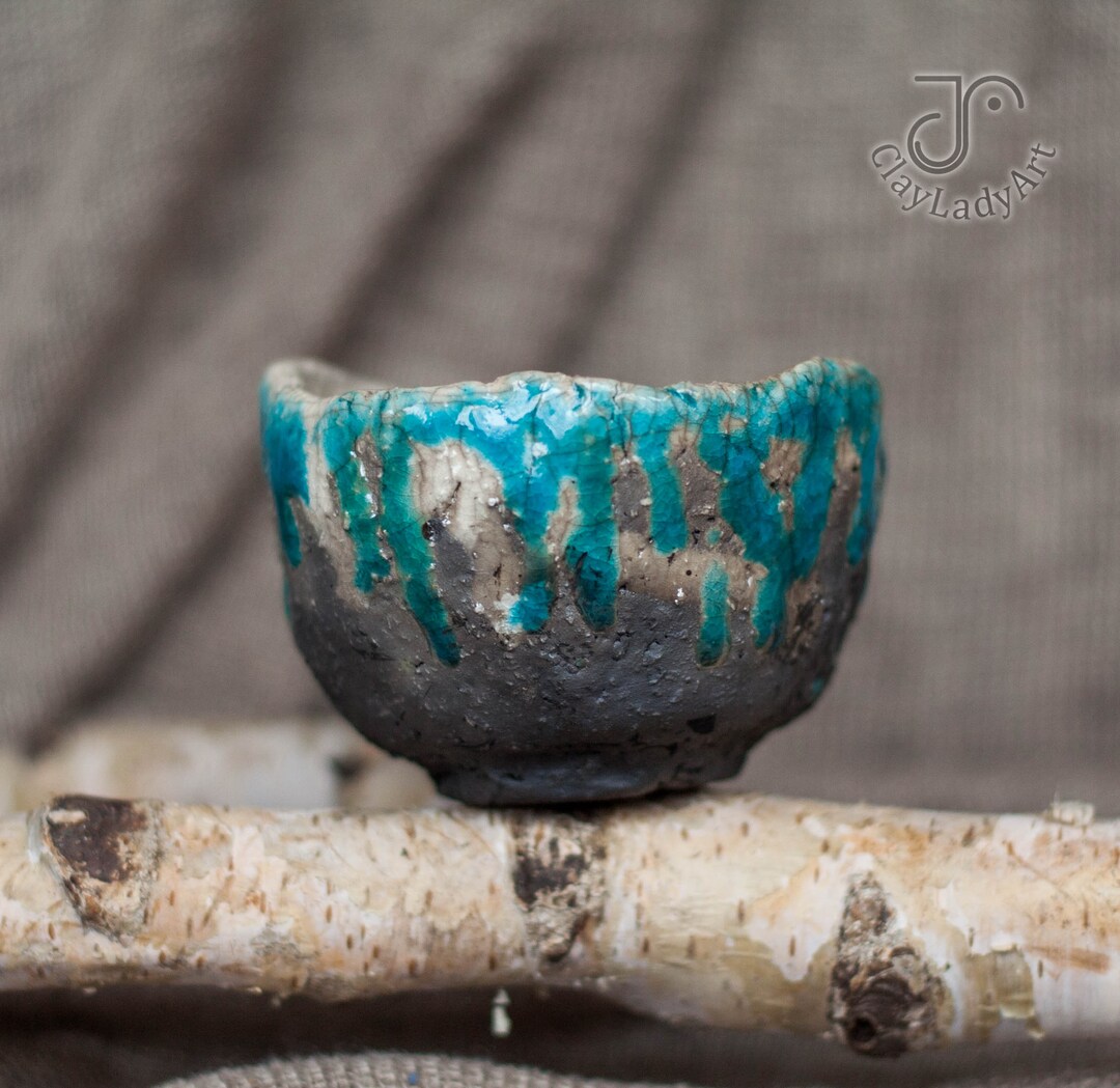 Ceramic Mug, Pottery Mug, Raku Ceramic Tea Cup, Raku Ceramic Tea Bowl ...