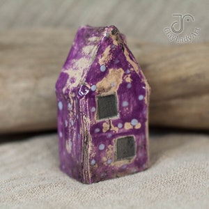 Ceramic Tiny House, Miniature House, Little Cottage, Home Decor ...