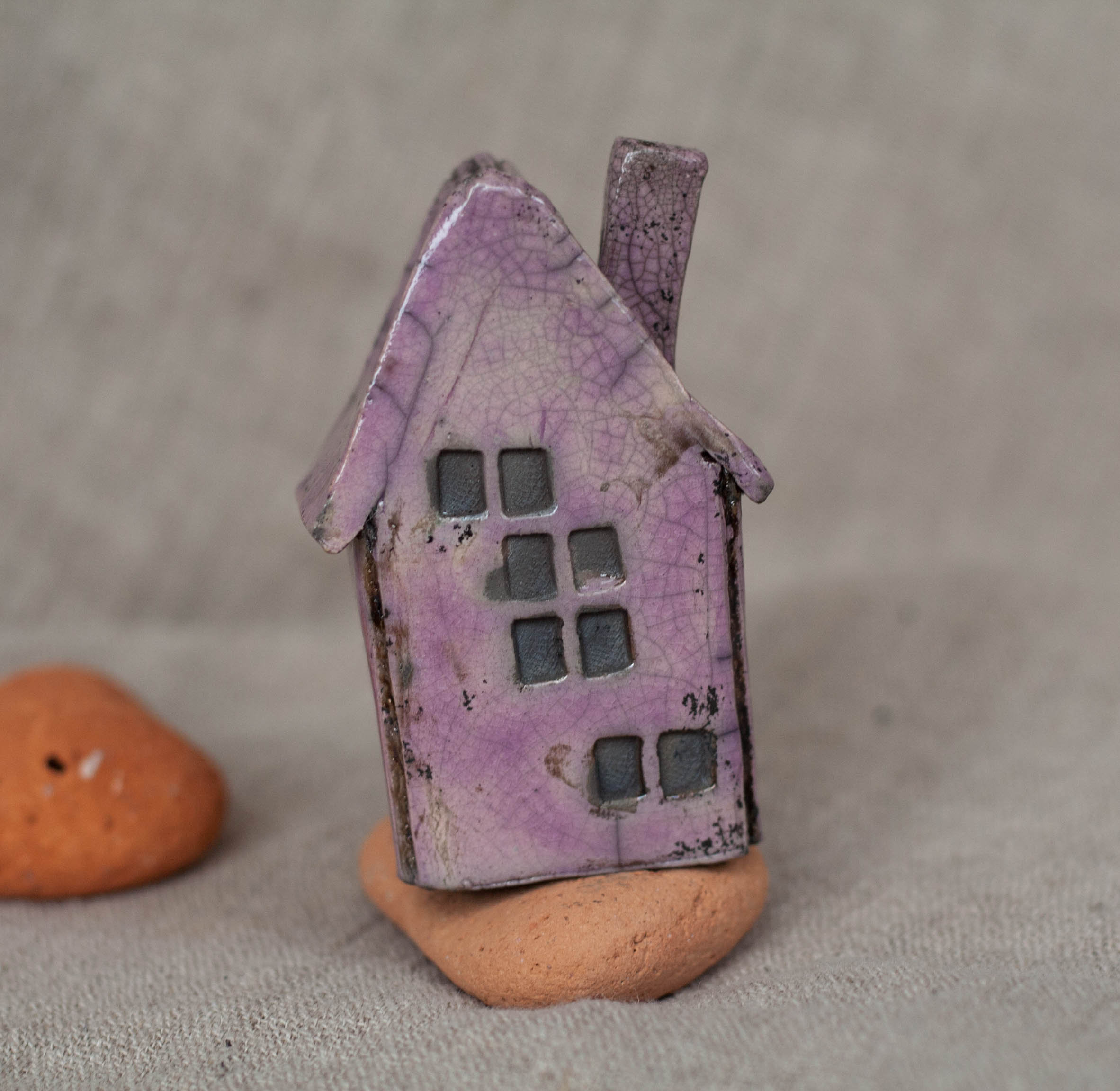 Ceramic Tiny House, Miniature House, Little Cottage, Home Decor ...