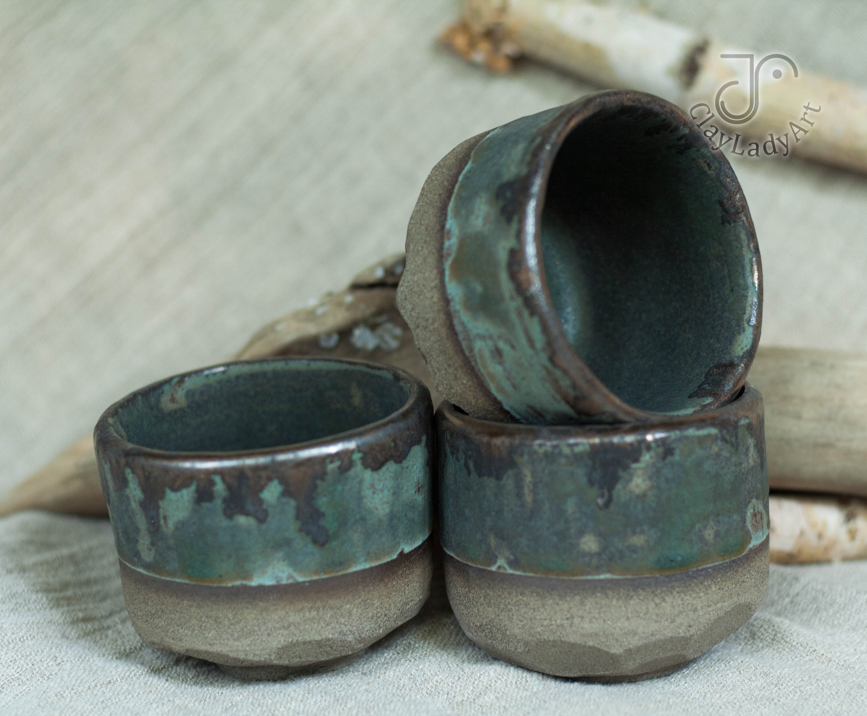 Set of Ceramic Tea Cups, Ceramic Tea Pottery, Tea Bowl, Ceramic Tea Set ...