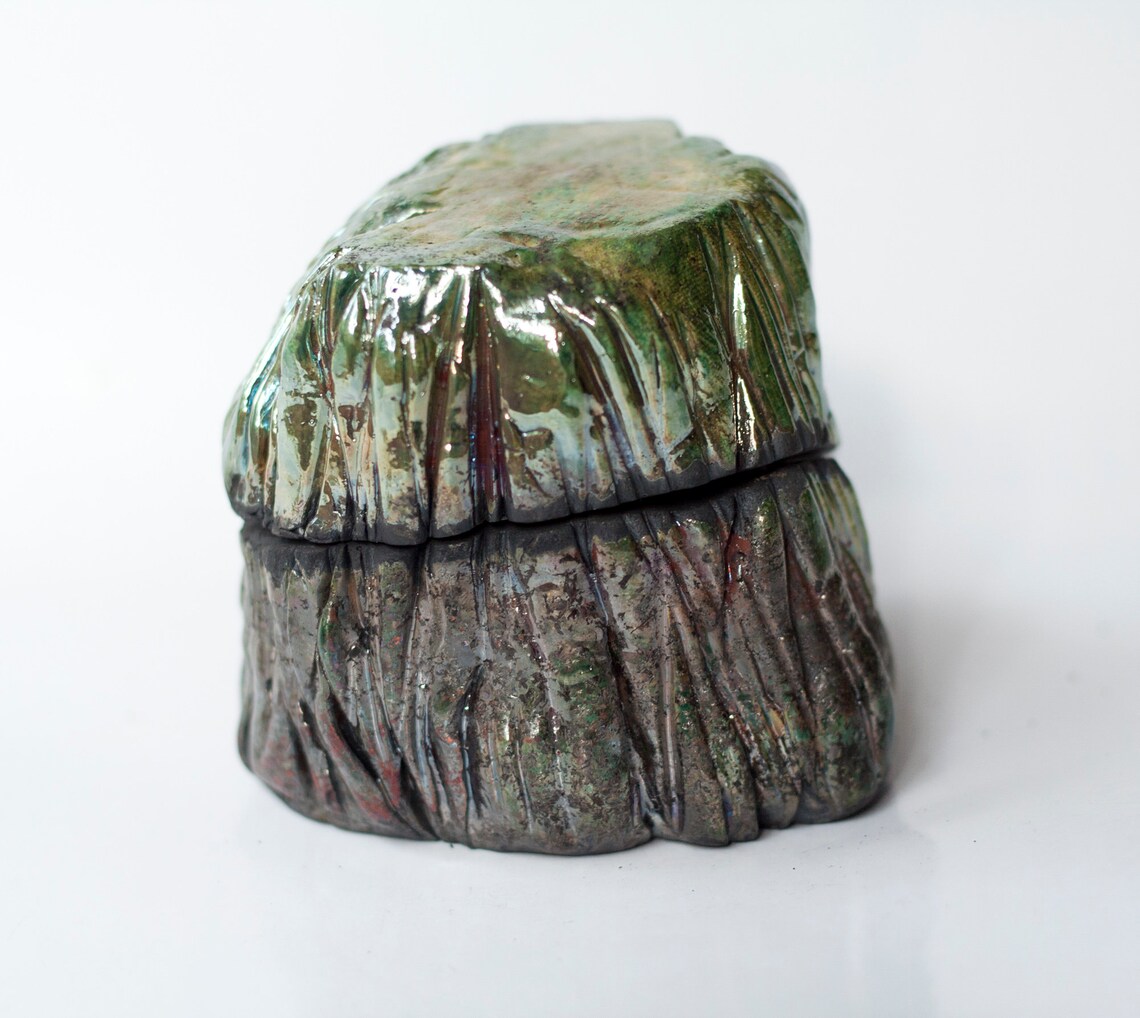 Ceramic Gift Box Ceramic Lidded Box for Jewelry Kurinuki - Etsy
