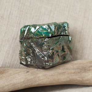 Ceramic Gift Box, Ceramic Lidded Box for Jewelry, Kurinuki Container ...