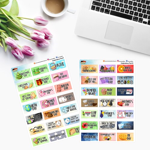 Daily Planner Sticker Set. Cute Bullet Journal Diary Stickers. | Etsy UK