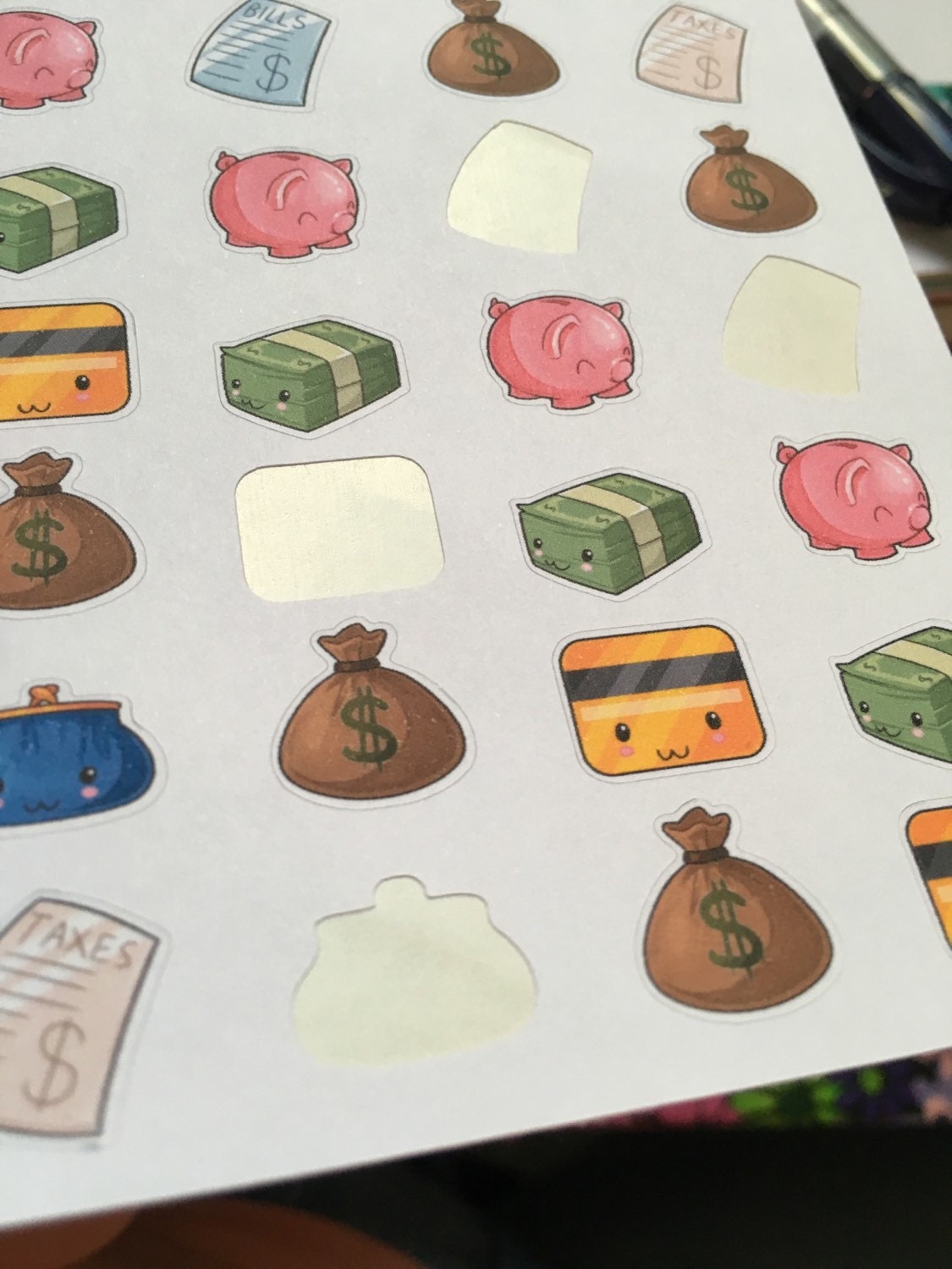 Financial Planner. Stickers CAM00063 | Etsy