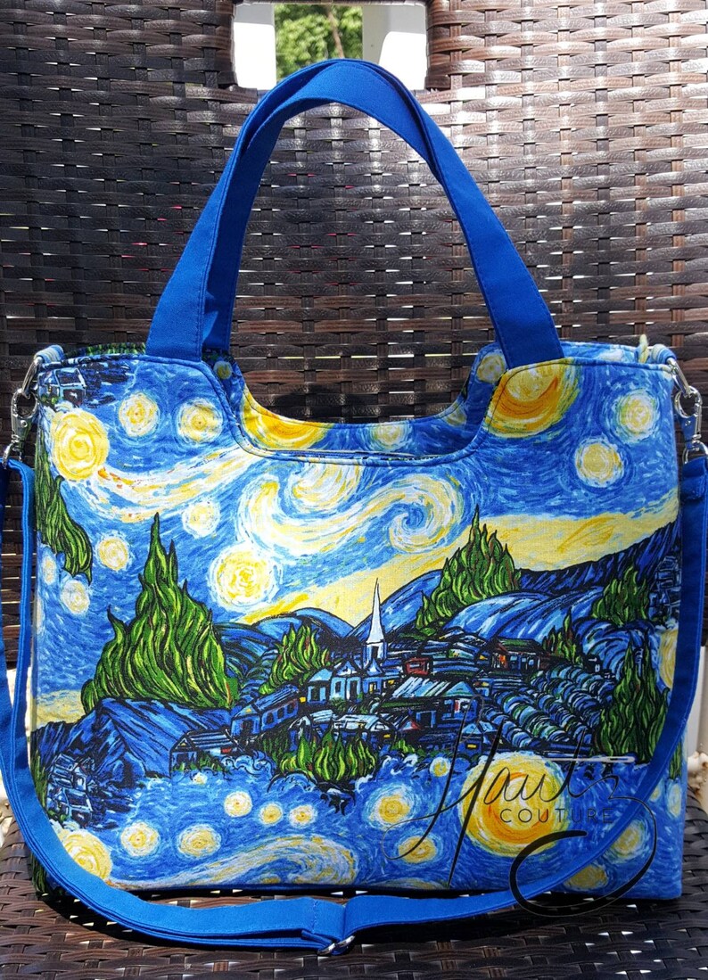 Starry Night Handbag Van Gogh Purse Art Handbag Artist - Etsy