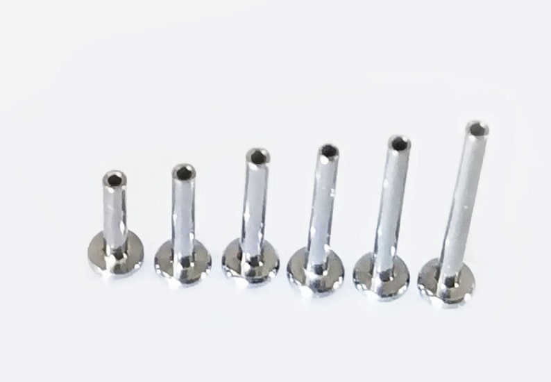 20g 18g 16g TITANIUM Threadless Push Pin Post POST ONLY - Etsy