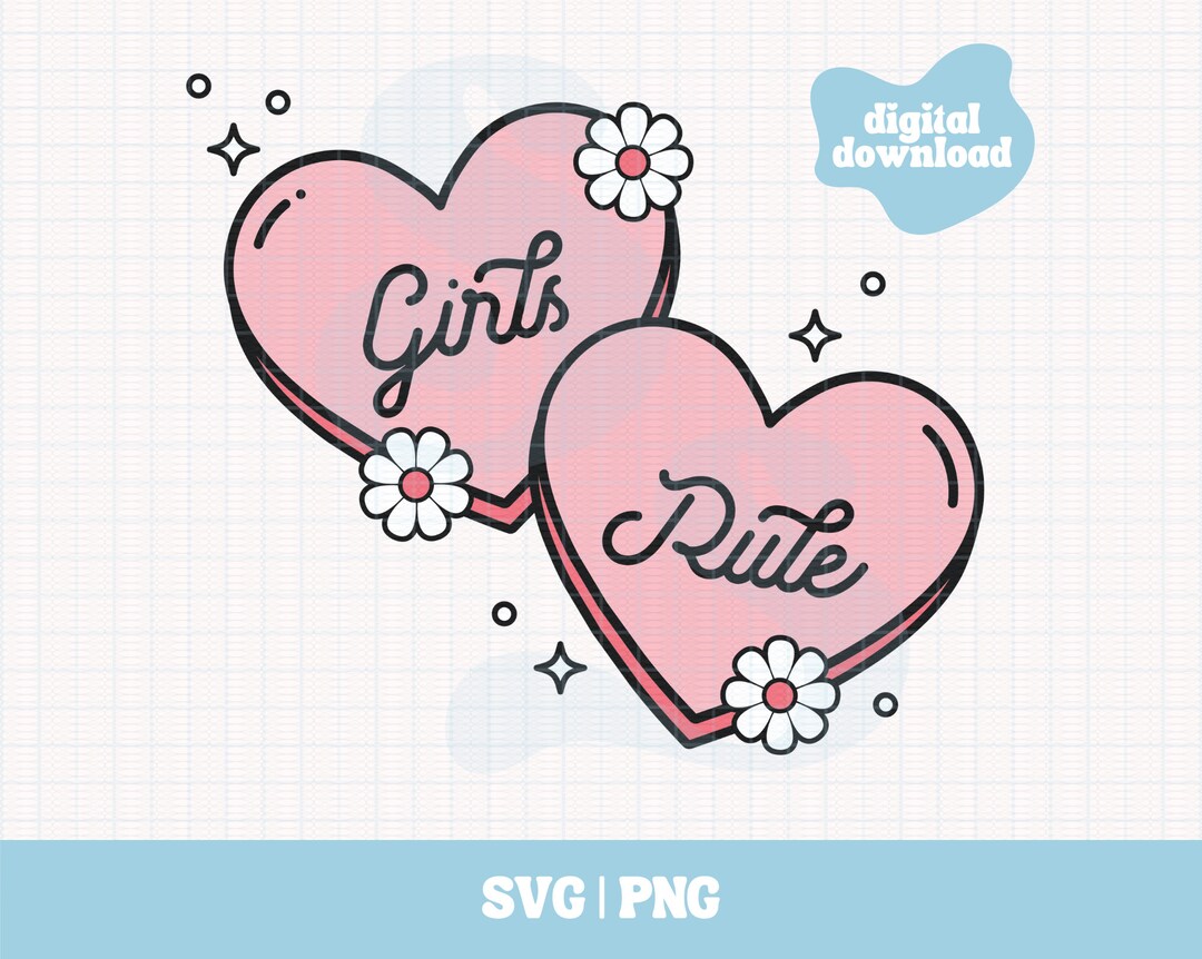 Girls Rule SVG, Women Empowerment SVG, PNG, Feminism Design, Feminist ...