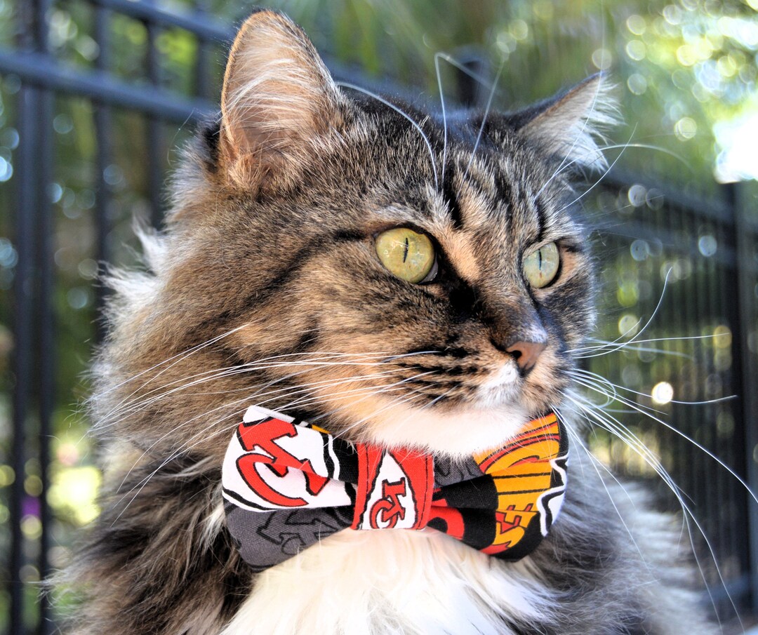Kansas City Chiefs Cat Collar KS Chiefs Cat Bow Tie Kansas - Etsy