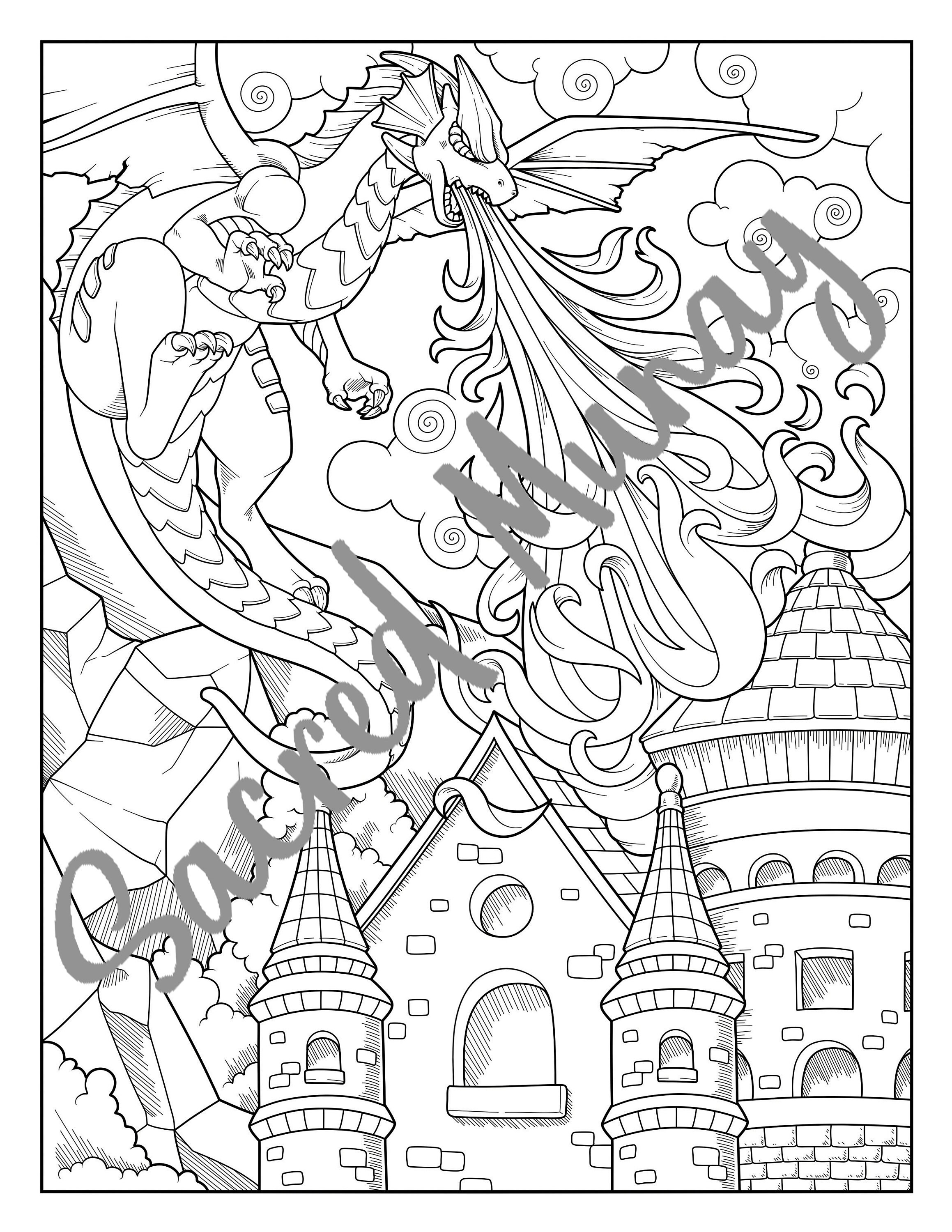 15 Dragon Colouring Pages, Printable Dragon Colouring Pages for All ...