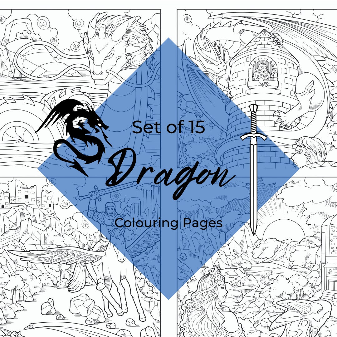 15 Dragon Colouring Pages, Printable Dragon Colouring Pages for All ...