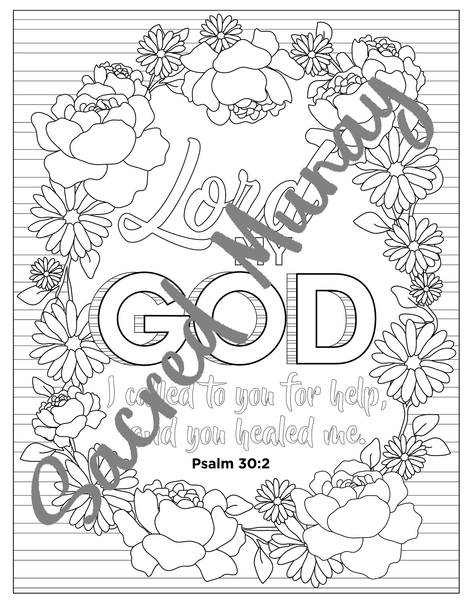 20 Bible Psalms Colouring Pages, Printable Colouring Pages for Kids ...