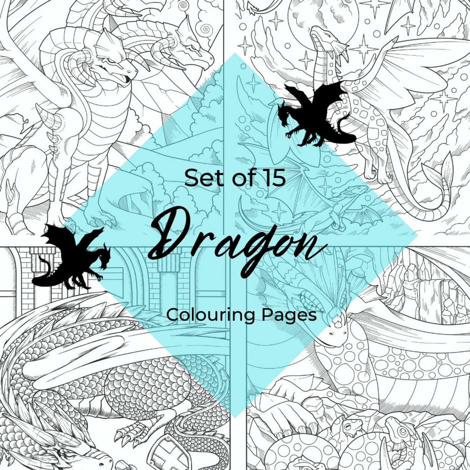 15 Dragon Colouring Pages, Printable Dragon Colouring Pages for All ...