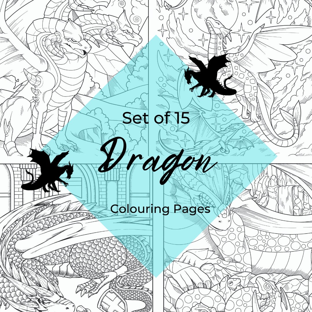 15 Dragon Colouring Pages, Printable Dragon Colouring Pages for All ...