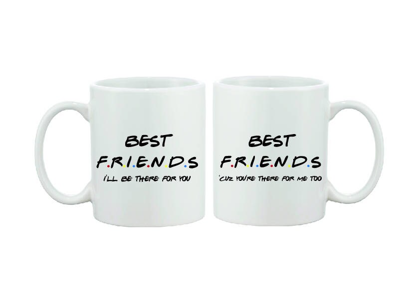 Best Friends Mug Set Friends Inspired Funny Quote Mug | Etsy