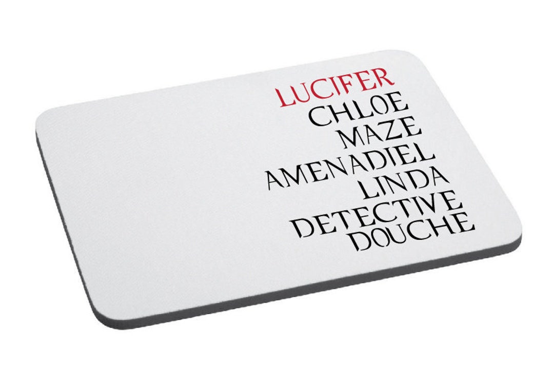 Lucifer - Character Names - Mouse Pad - Mouse Mat - Etsy