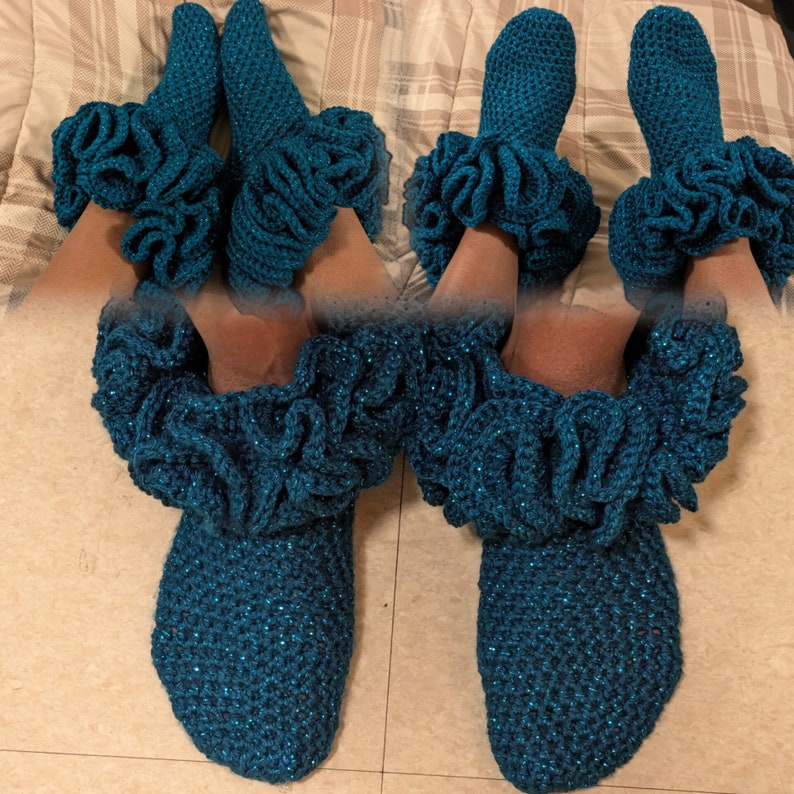 Cozy Crochet Ruffle Footies - Etsy