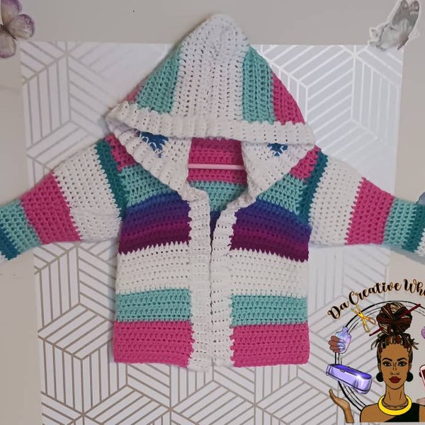 Toddler's Hooded Cardigan Pattern - Etsy