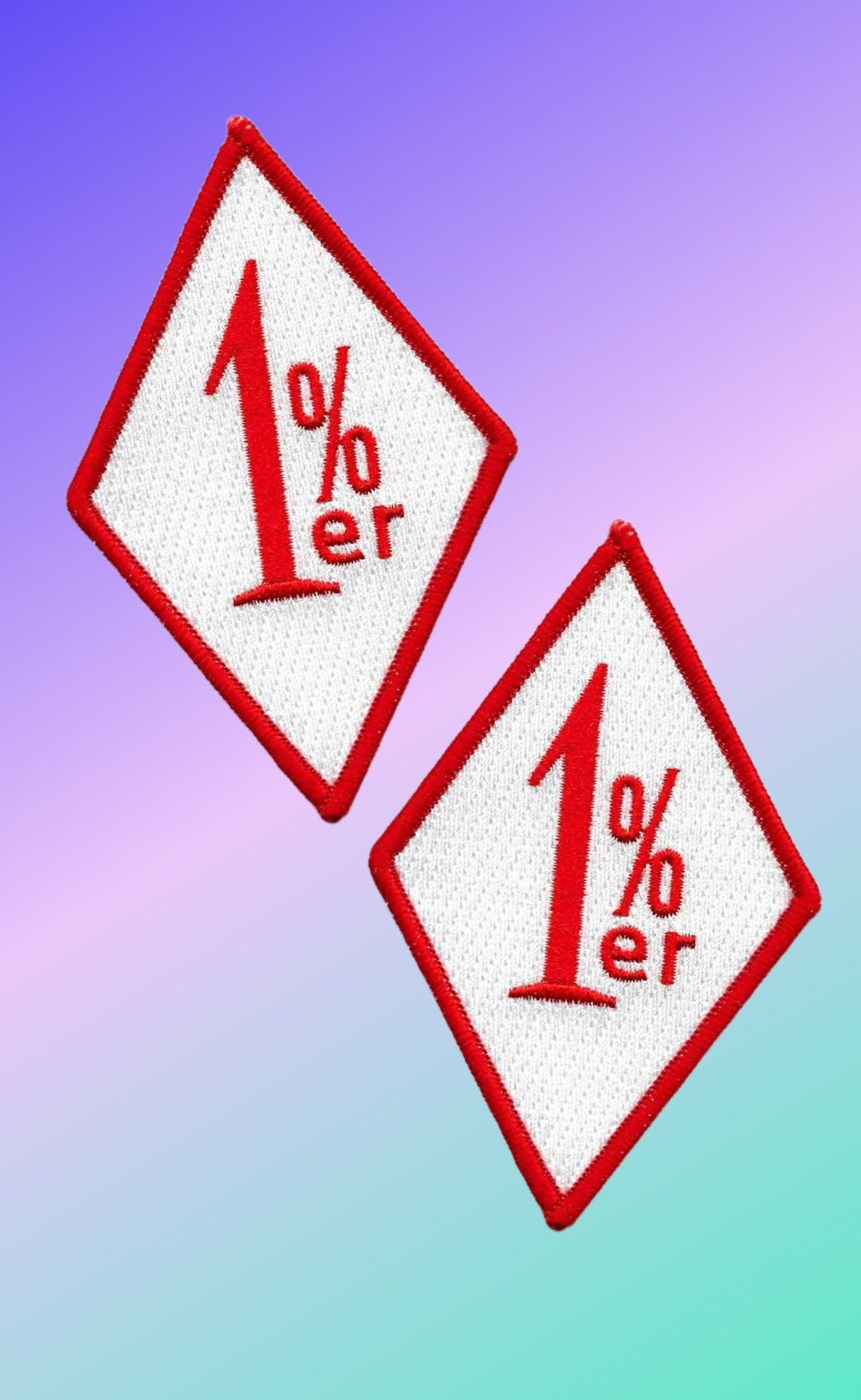 1 Percenter Diamond Embroidery Motorcycle Jacket Patch - Etsy