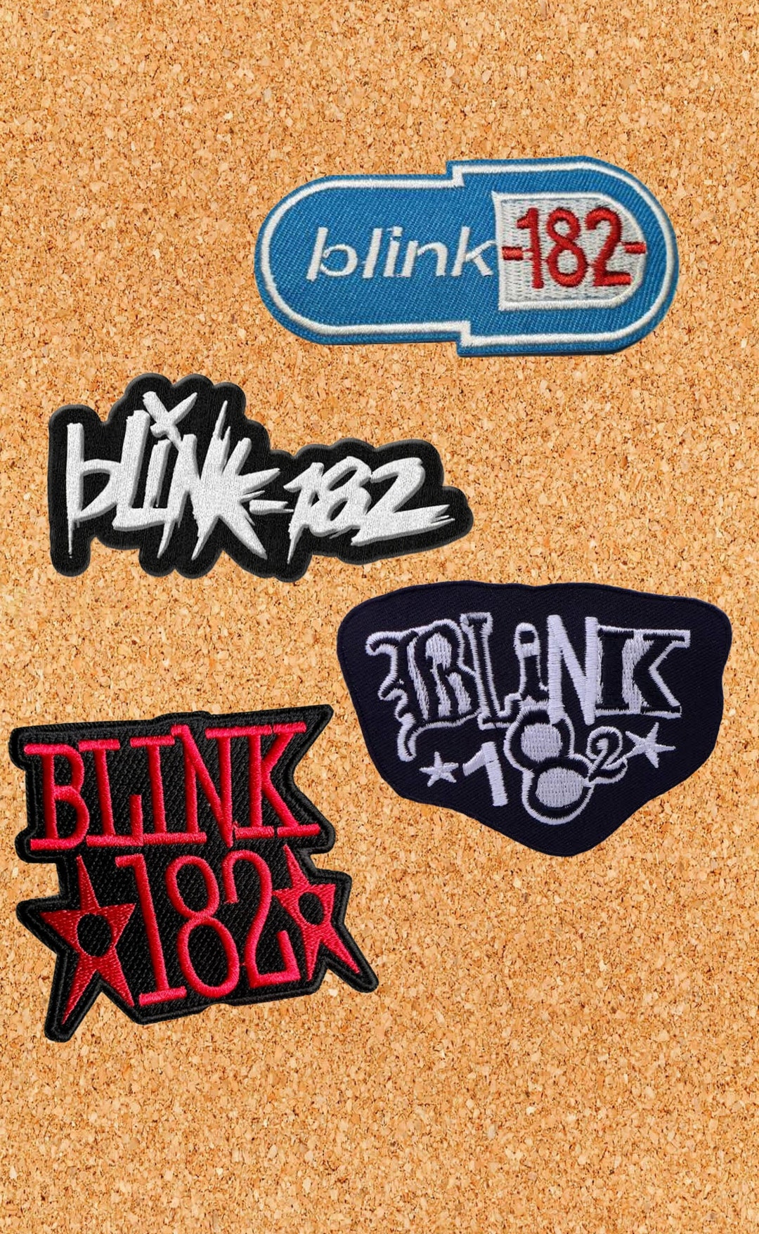 Blink-182 Punk Rock Embroidered Patches set of 4 - Etsy