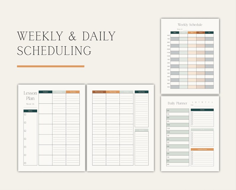 Homeschool Planner 2024-2025, Printable Homeschool Planner Workbook for ...