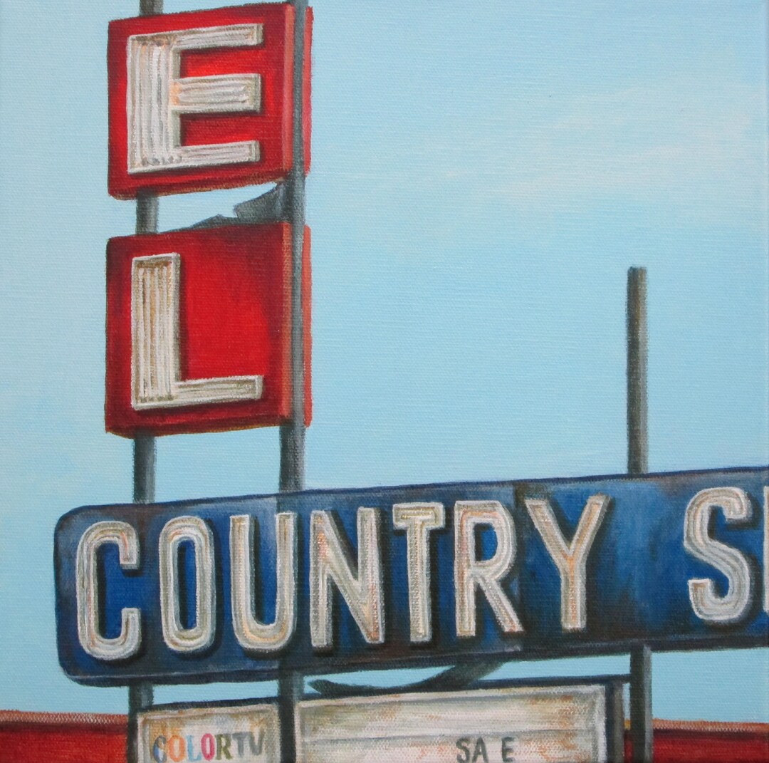 Retro Motel Art Print: Route 1 Roadside Americana Giclee - Etsy