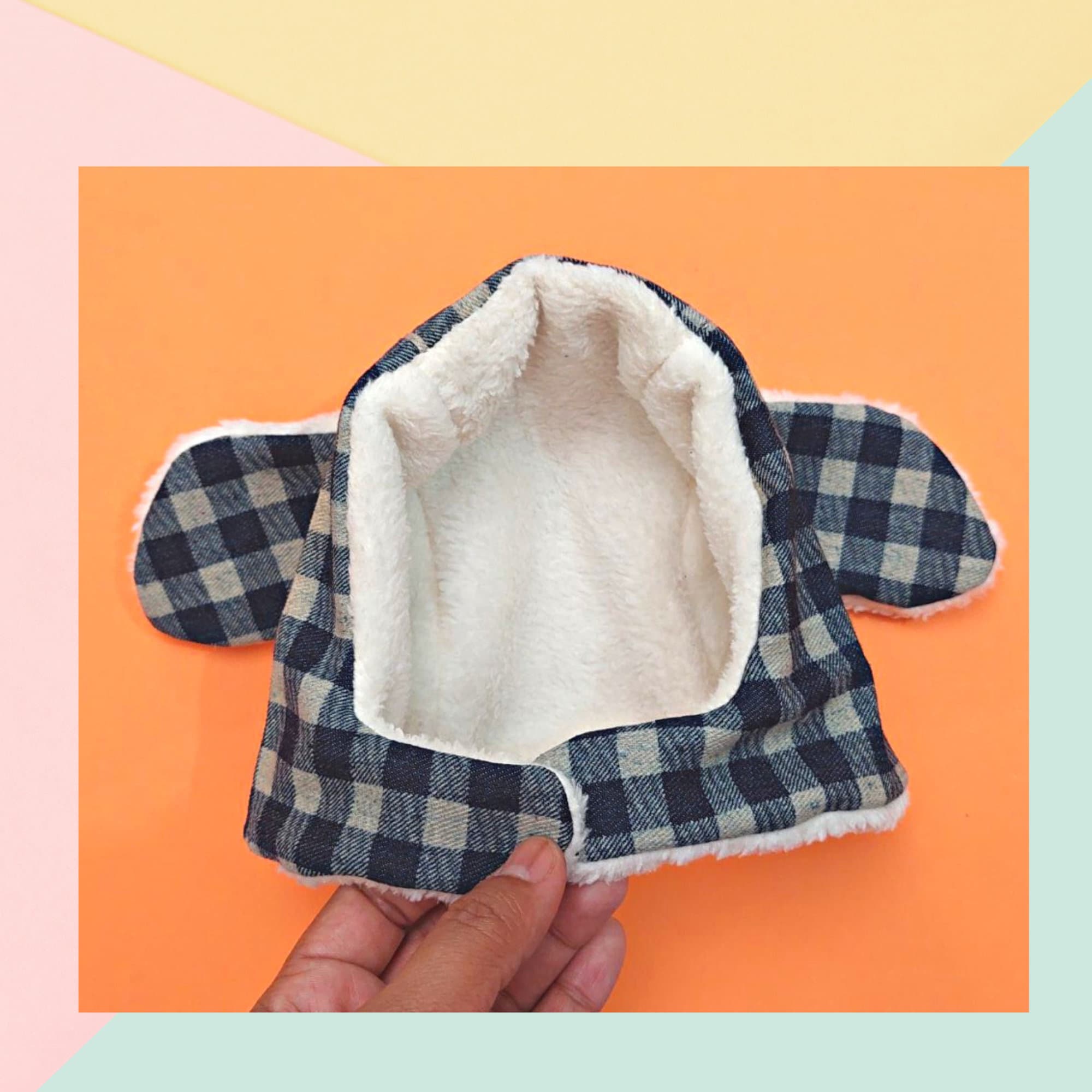 Dog Snood Sewing Pattern: 5 SIZES Included Reversible Winter Hat, Ear ...