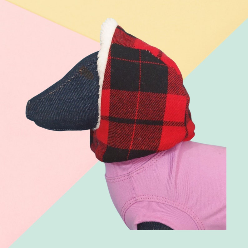 Dog Snood Sewing Pattern: 5 SIZES Included Reversible Winter Hat, Ear ...