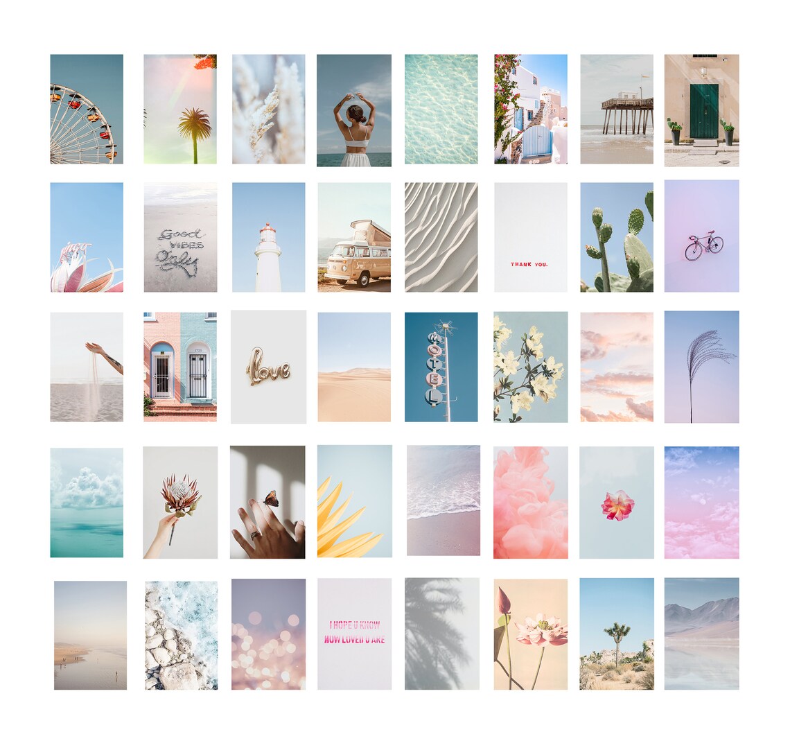 Ästhetische Collage Kit DIGITAL FotoWand Collage Kit - Etsy Schweiz