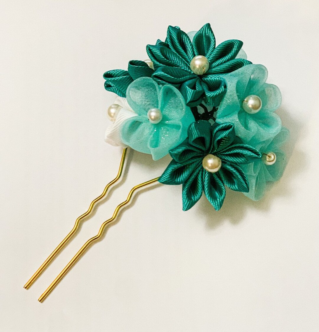 1 Pc of Japanese Kanzashi Floral Pattern Decorative Bridal - Etsy