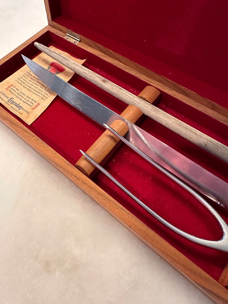 Vintage Gerber Legendary Blades 3-piece Siegfried Carving Set - Etsy