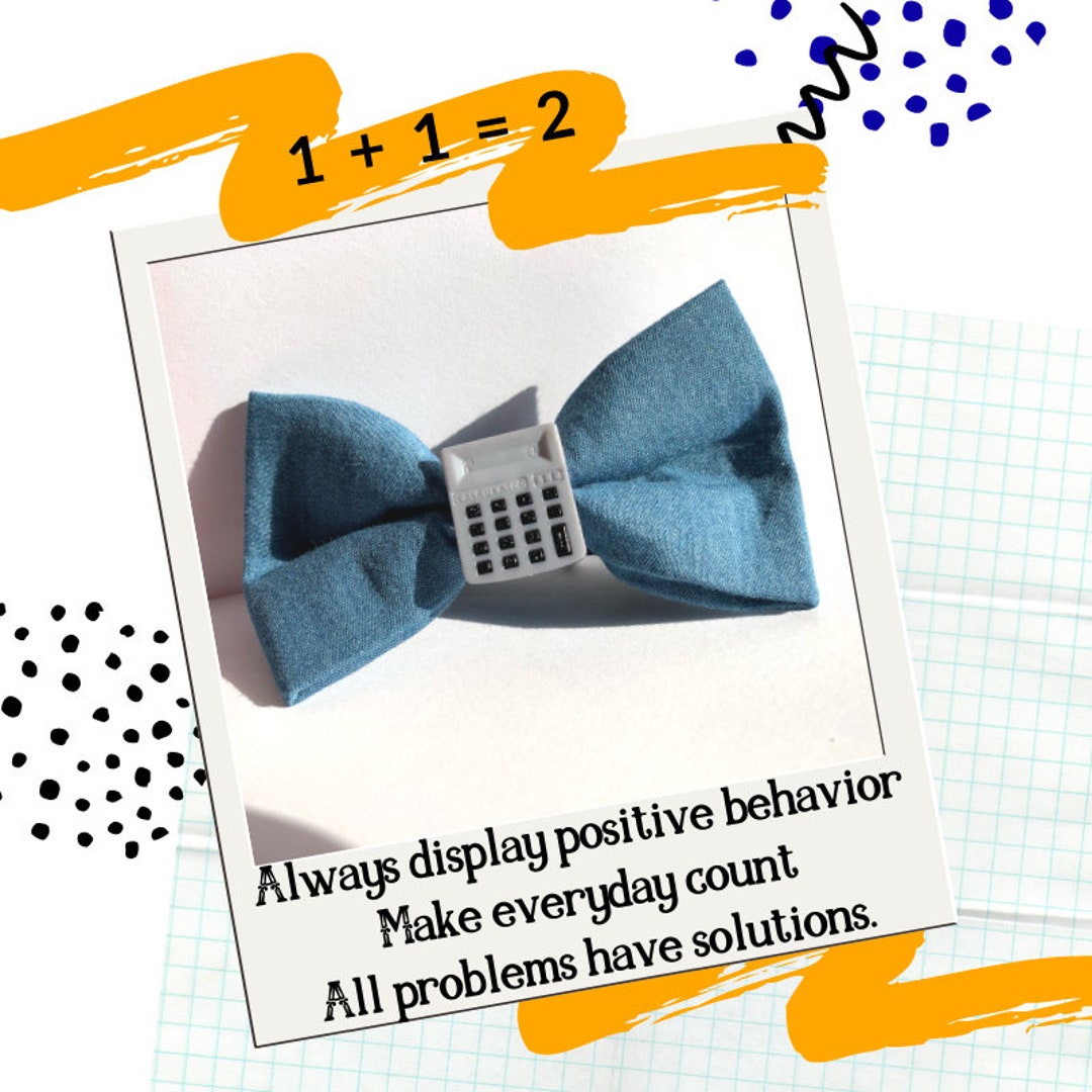 One Plus One Equal Two, Kids Cotton, Adjustable Kids Bowtie, Handmade ...